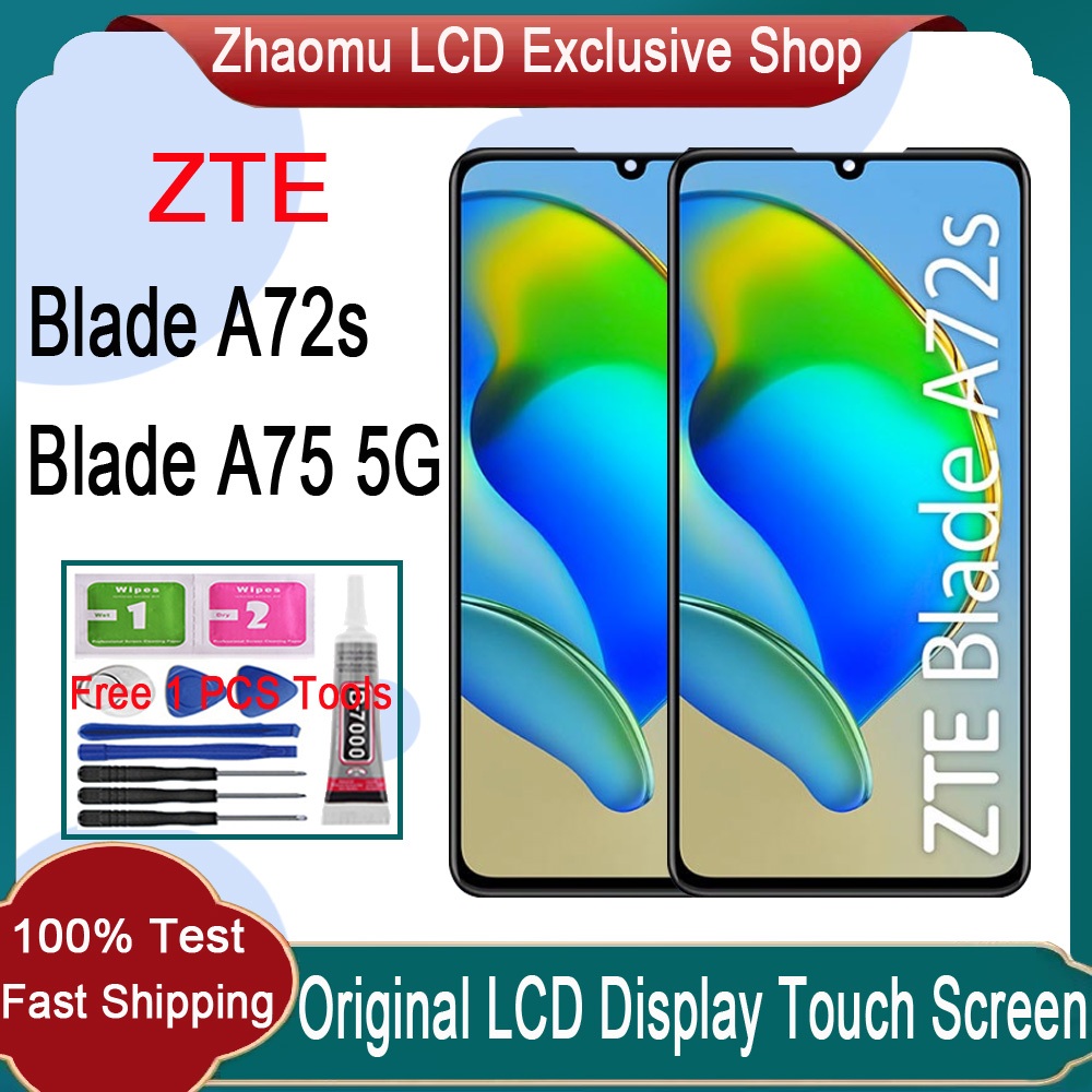 Original ZTE Blade A72s A75 5G LCD Display Touch Screen Replacement ...