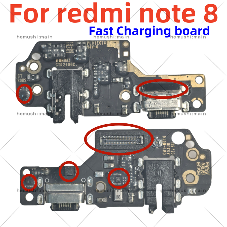 USB Charging charger port board for redmi note 8 Mainboard Flex USB ...