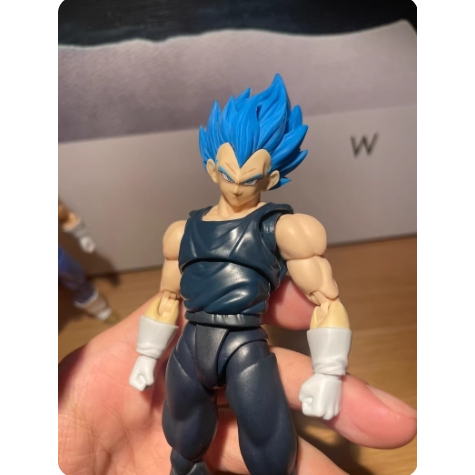 Lin Dragon Ball SHF Vegeta head sculpture dark blue Vegeta TK Vegeta ...