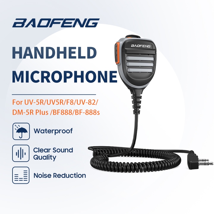Baofeng walkie-talkie handheld microphone for BF-888S UV-5R UV-82 ...