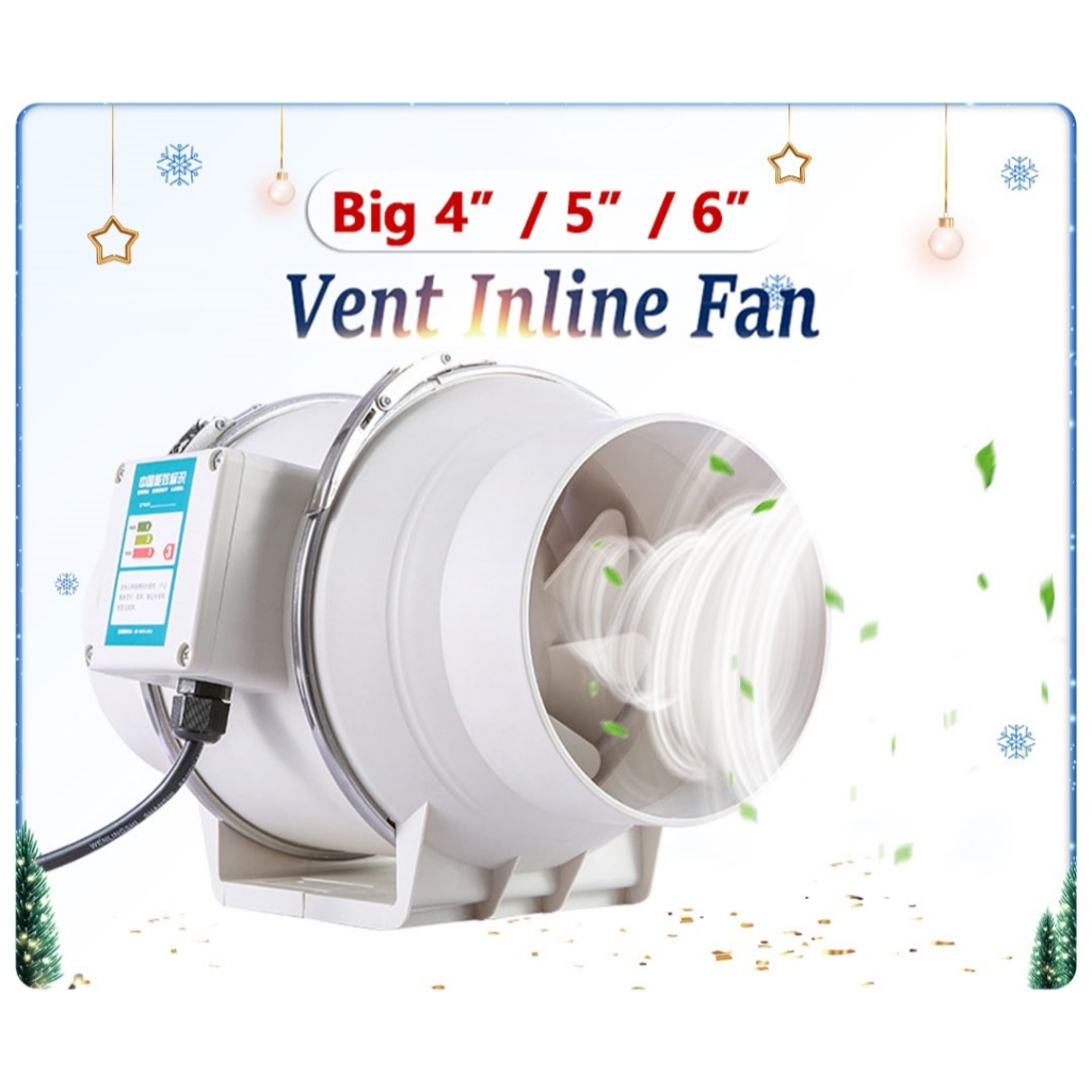 4-inch/6-inch/8-inch high suction inline duct booster fan extraction ...