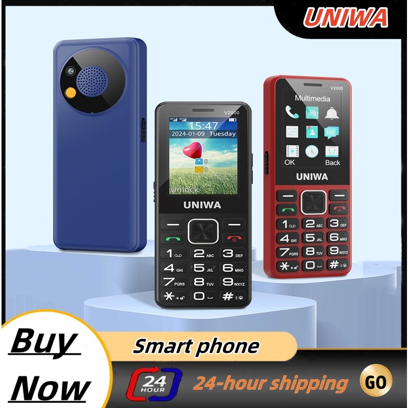 2024 New Original V2000 Elderly 4G Feature Phones 2.4Inches Big Loud ...