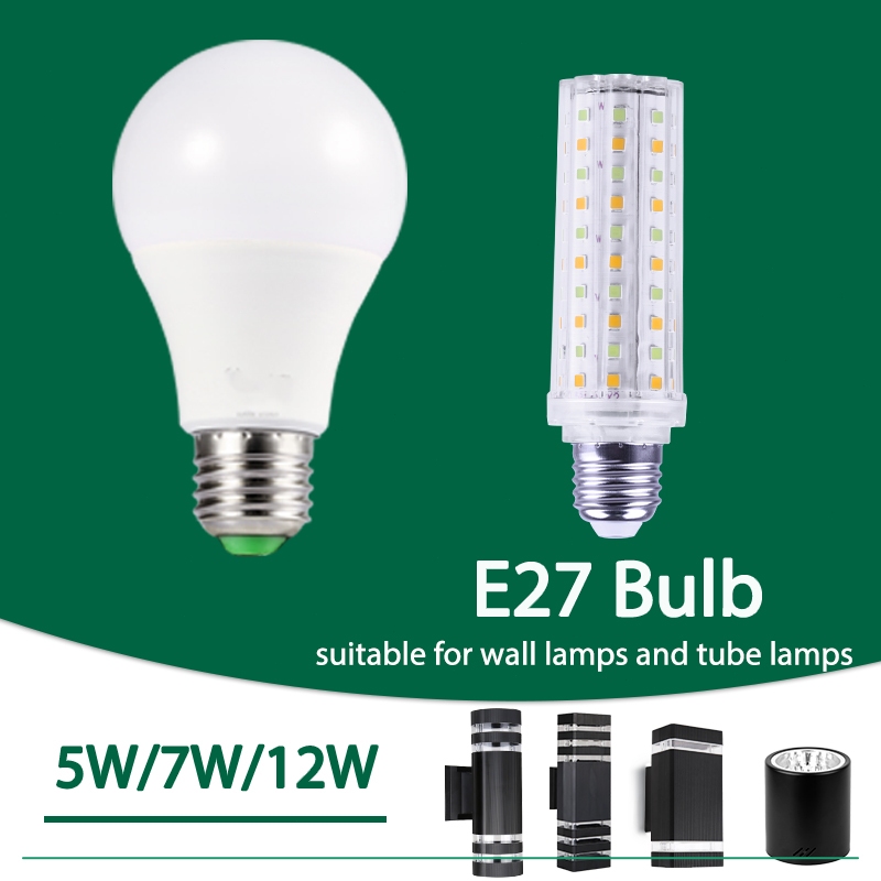 E27 LED Bulb 5W/7W/12W Tri Color Led Light for Home Office Ceiling ...
