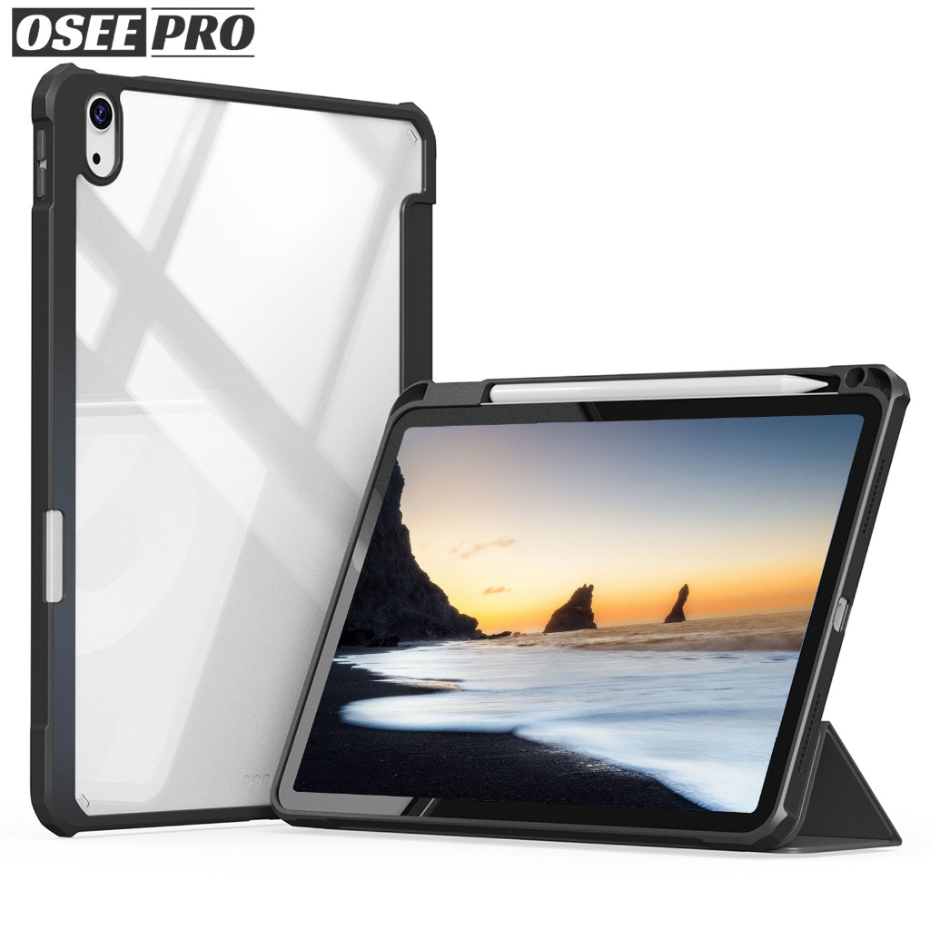Osee Pro ipad case Tri-fold flip-top acrylic high-transparency anti ...