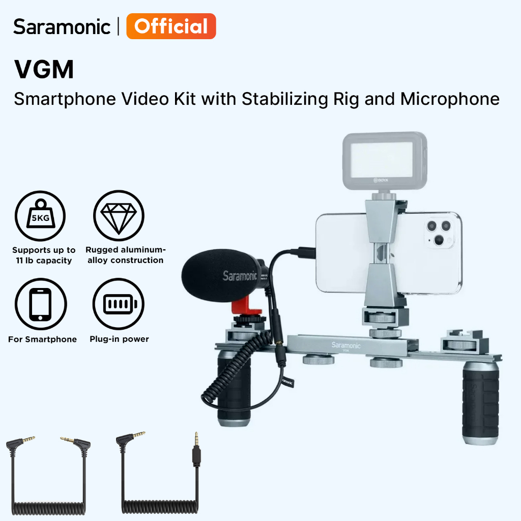 Saramonic VGM Smartphone Video Kit with Stabilizing Rig and Microphone ...