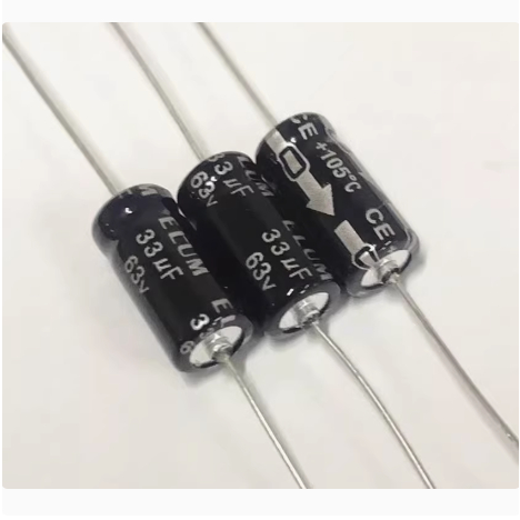 63v33uf ELUM Cathode Axial Horizontal Electrolytic Capacitor 33UF63V ...