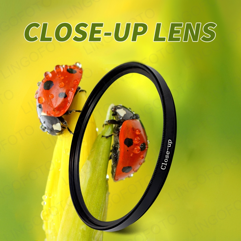 Macro Close Up Lens Filter +4 Diopter 37/39/40.5/43/46/49/52/55/58/62 ...