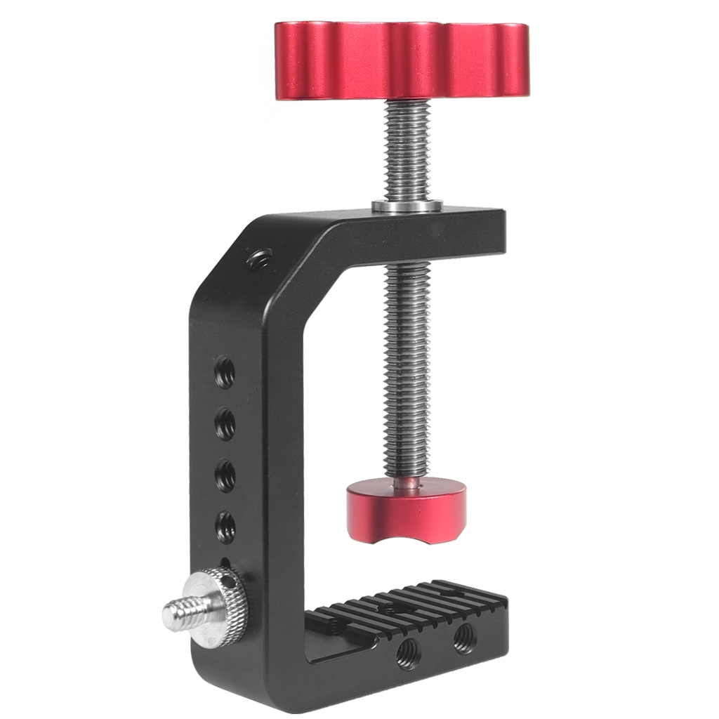 FEICHAO C Clamp Camera Desk Clamp Mount Stand with 1/4 3/8 Screw Hole ...