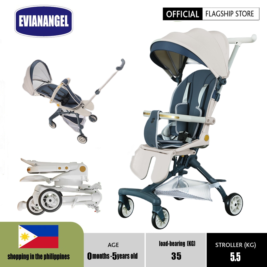 EvianAngel Stroller for Baby Two-Way Reversible Handle Foldable ...