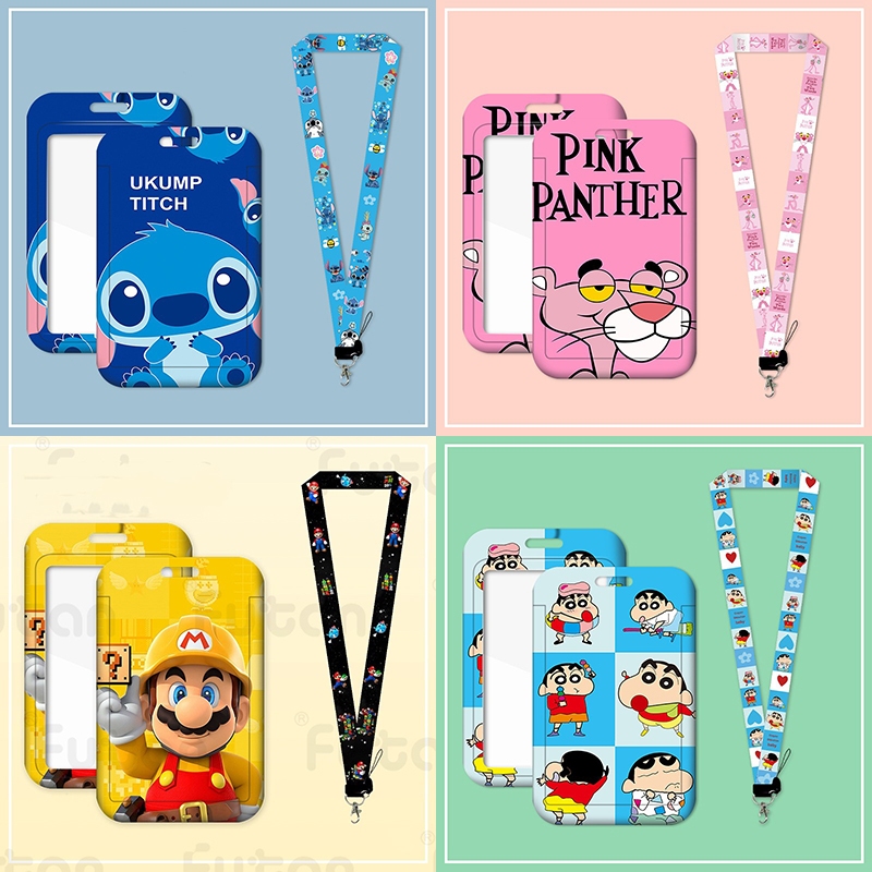 65 Styles Cartoon ID Card Holder With Lanyard For Student Card ...