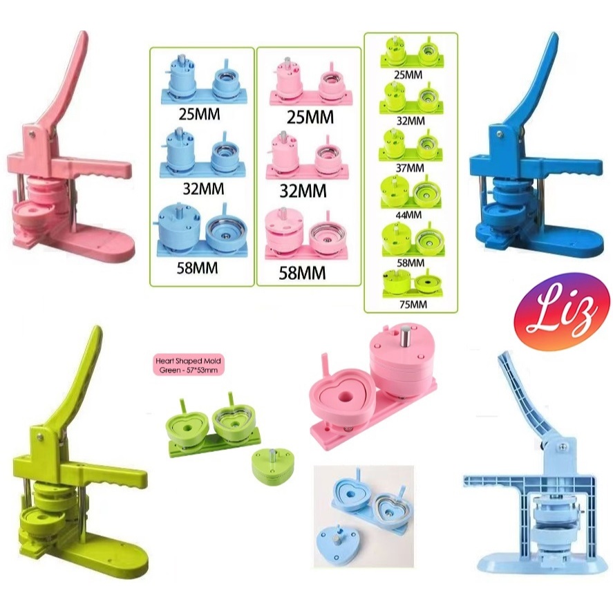 Free ShippingDC108 HEART/ROUND 25mm 32mm 37mm 44mm 58mm 75mm Portable ...