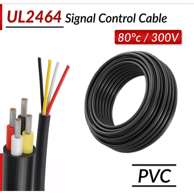 1m UL2464 Multi-Core Wire 20/22/24/26/28AWG PVC Insulation Sheath Power Cord Tinned Copper Core ...