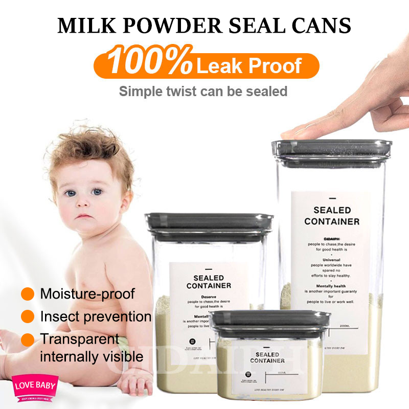 Seal Milk Powder Storage Cans Moisture-proof Transparent for Look Milk ...