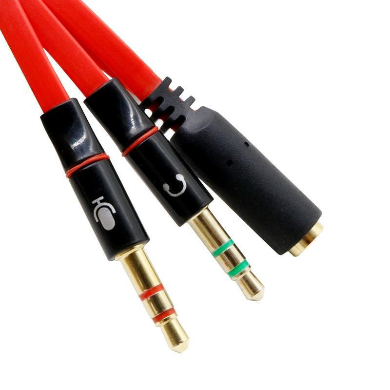 Mobile Phone Microphone Headset Conversion Computer Headset 3.5 Two-in ...