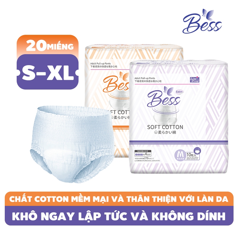 Bess 20pcs Adult Diaper Pants Large Adult Care Diaper S M L XL ...