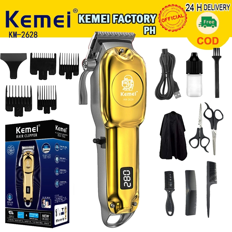 KEMEI Km-2628 Professional Hair Clippers for Men Rechargeable Trimmer Hair Trimmer Beard Trimmer ...