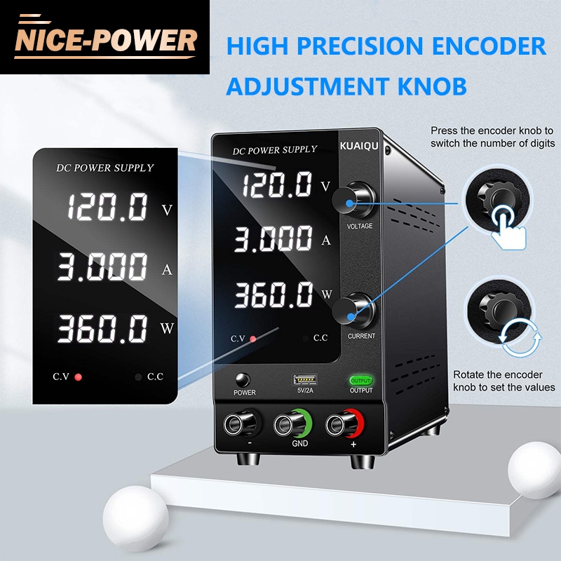Nice-power DC Power Supply 30V 60V 120V 3A 5A 10A SPPS-C3010 adjustable ...