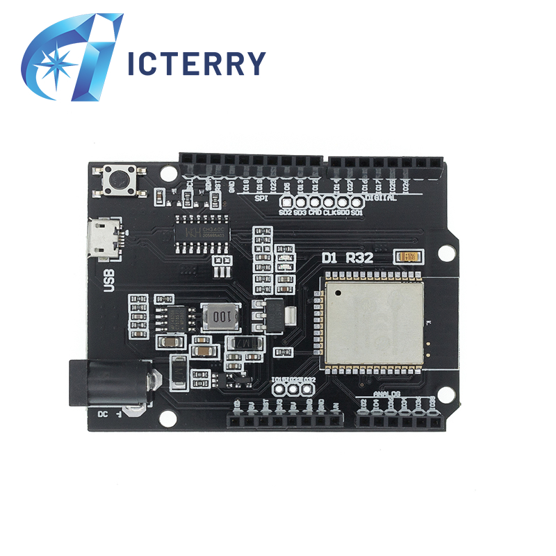For Wemos D1 ESP32 ESP-32 WiFi Bluetooth-compatible 4MB Flash UNO D1 R32 Board Module CH340 ...