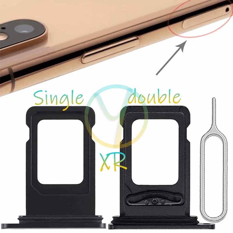 SIM Card Tray For iPhone XR Single Dual Connector Socket Tray Holder ...