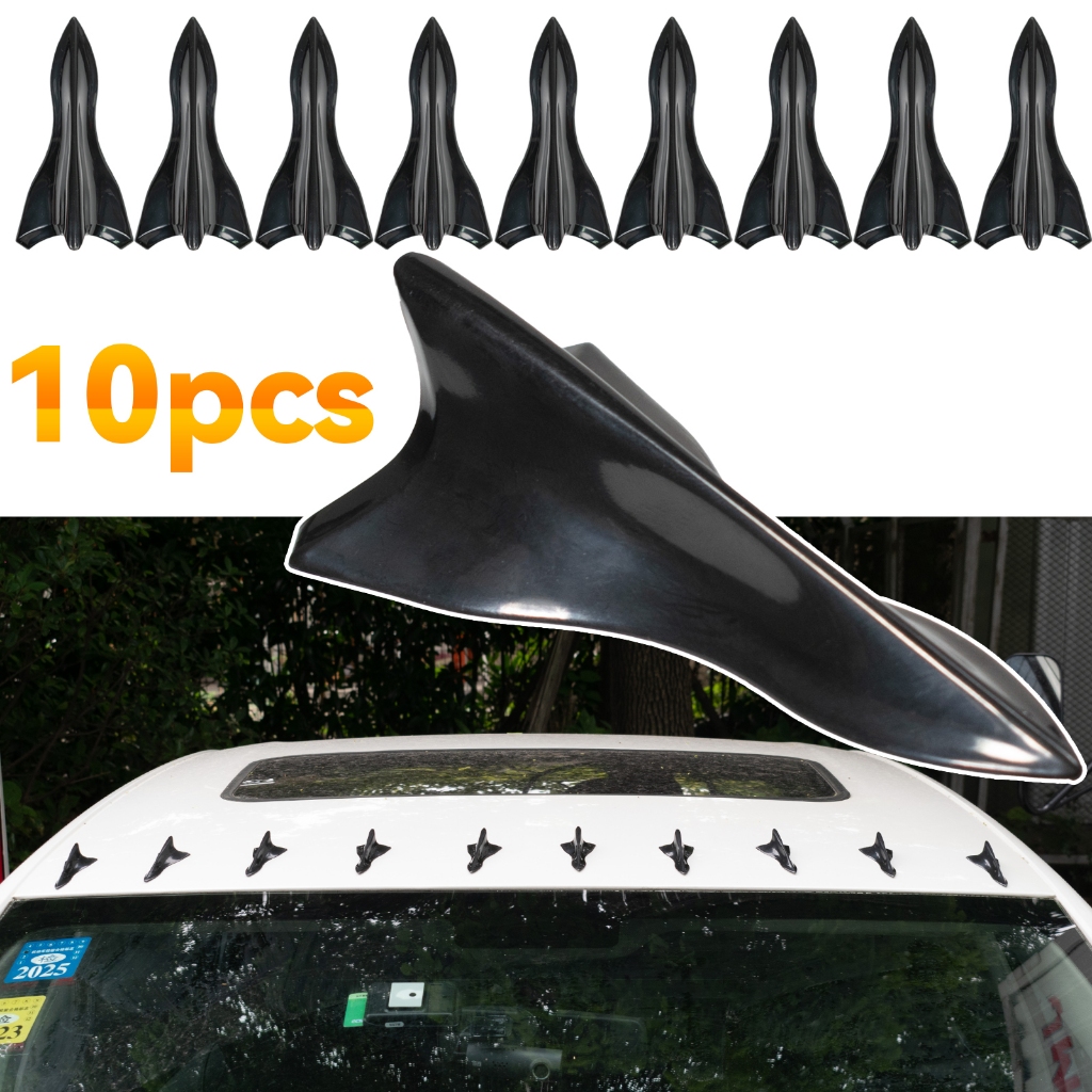 10pcs Shark Fins Diffuser Air Vortex Generator SUV Universal Car Roof ...