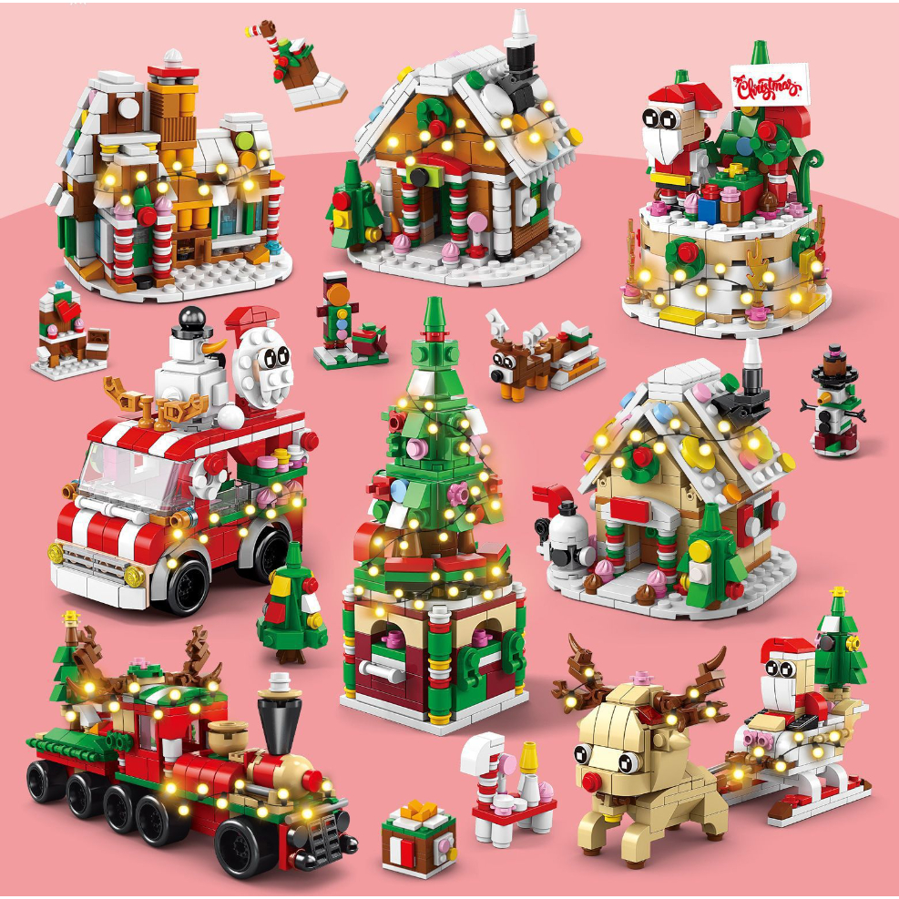 Christmas Building Blocks decorations Kids Children Gifts Blocks ...
