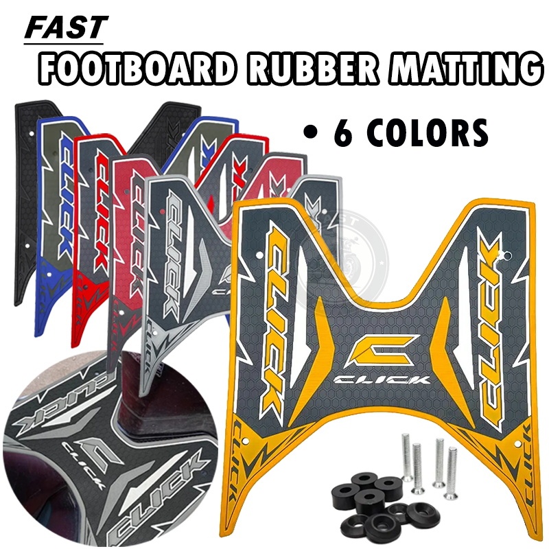 FAST Honda Click 125i/150i Footboard Rubber Matting For Click V1/V2/V3 ...