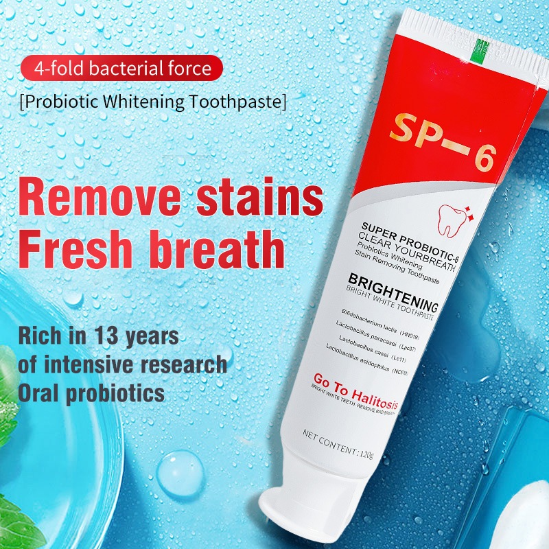 SP-6 Probiotic Whitening and Anti moth Toothpaste used for Removes ...