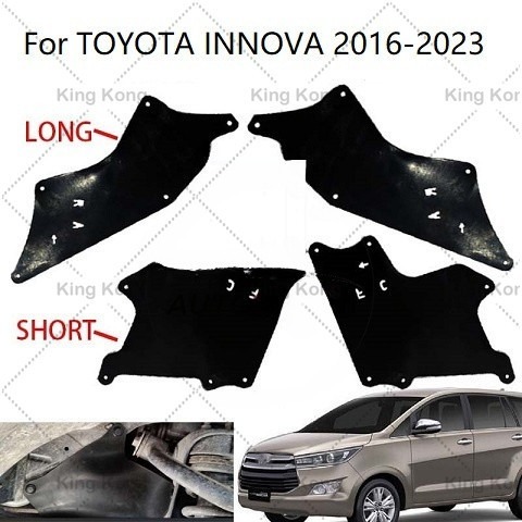 Front rubber fender liner For Toyota INNOVA 2016 2017 2018 2019 2020 ...