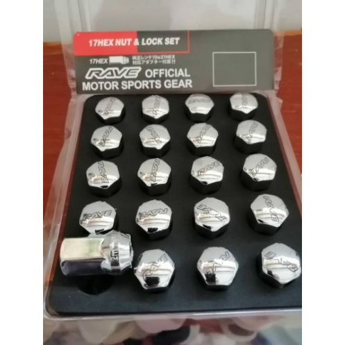 20Pcs Universal Racing Wheel Nuts 17mm Hex Nut M12 x 1.5 M12 x 1.25 Car ...