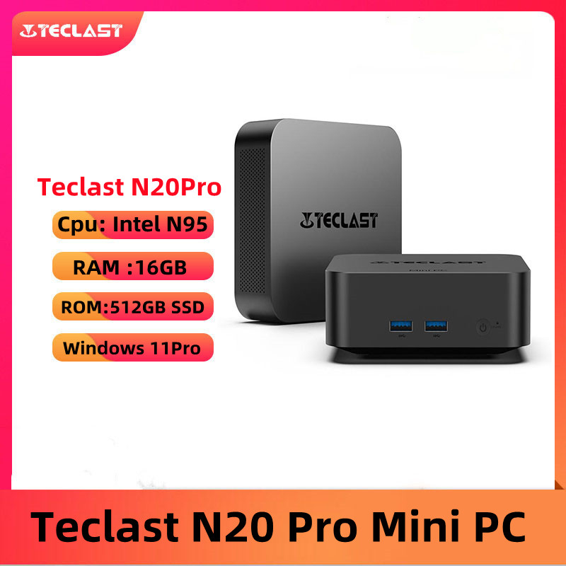 Teclast N20 Pro Mini PC Intel N95 12th Generation DDR4 Processor 16 GB ...