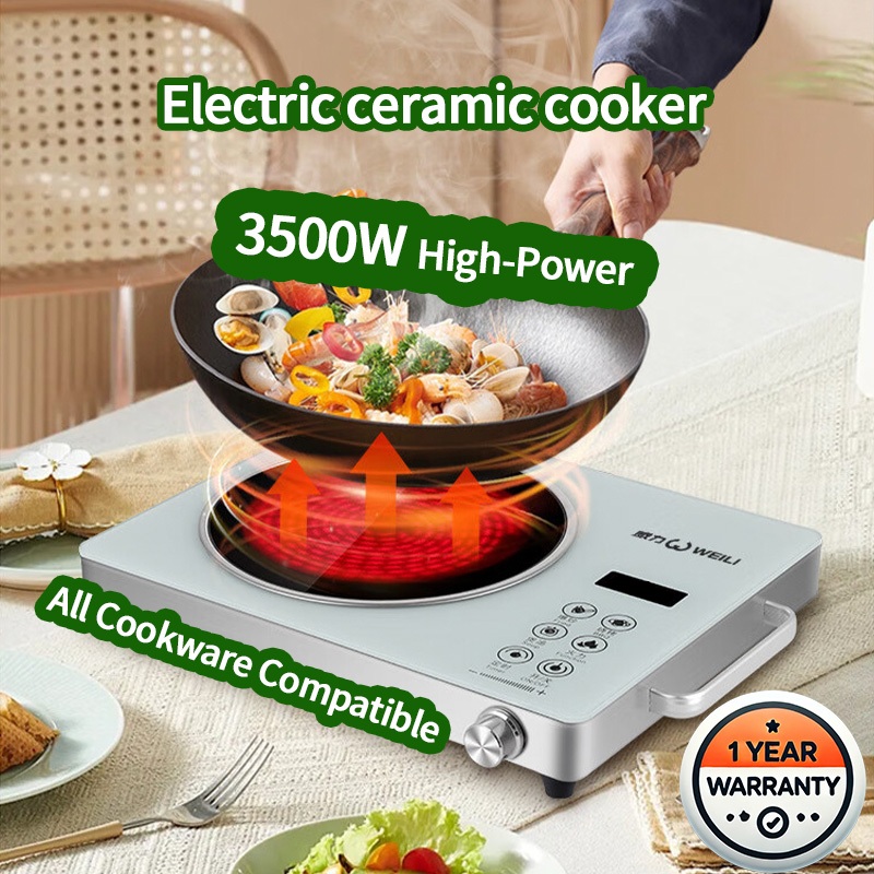 3500W Electric Ceramic Stove Infrared Burner Cooker Touch control ...