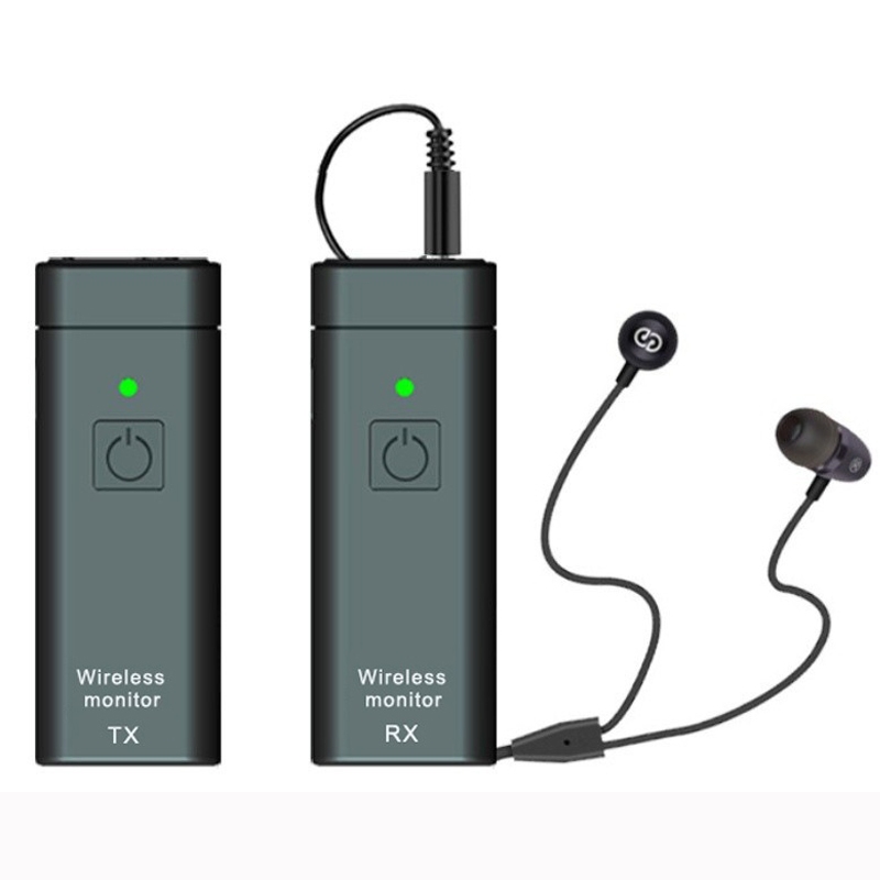 Wireless Earphone Monitoring System IEM UHF Transmitter Receiver with ...
