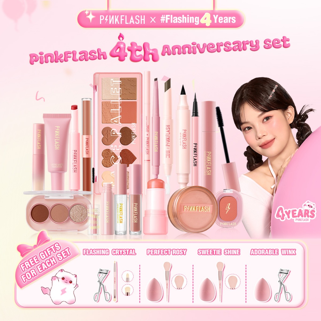 PINKFLASH 4th Anniversary Makeup Set With Gift | Shopee Philippines