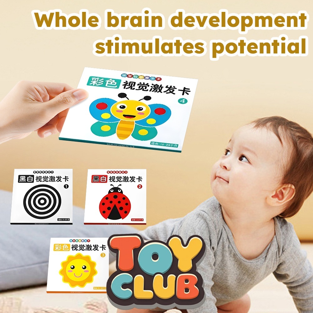 Baby Early Education Educational Color Card Toy Visual Stimulation ...