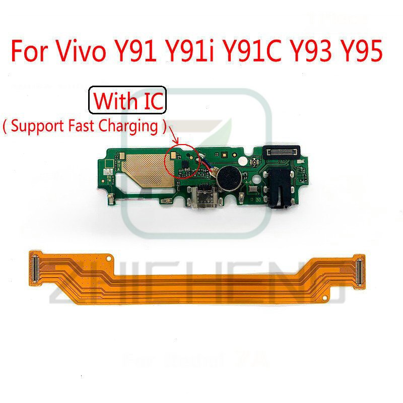 For Vivo Y91 Y91i Y91C Y93 Y95 USB Charger Connector Main Board Flex ...