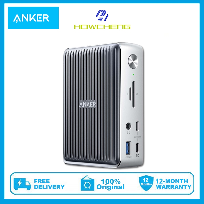 Anker 577 Docking Station (13-in-1, Thunderbolt 3) 85W Charging for Laptop, 18W for Phones, 4K ...