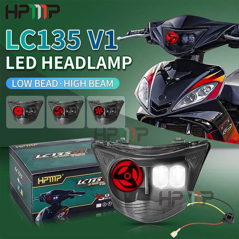 HPMP LC135 V1 NARUTO LED HEADLIGHT PNP HEAD LAMP DEPAN HEADLAMP SOCKET LAMP YAMAHA LC 135 v1 ...