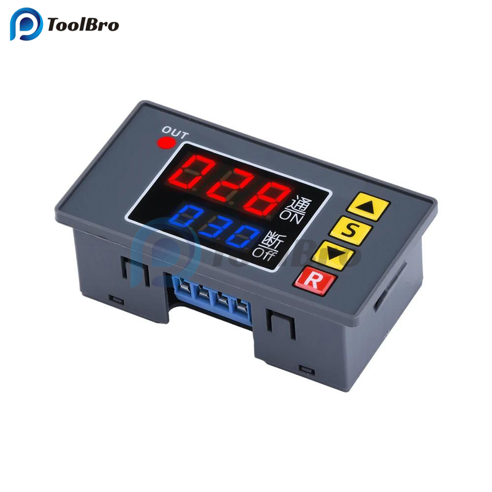 T3231 AC 110V 220V DC 12V Digital Time Delay Relay LED Display Cycle Timer Control Switch ...