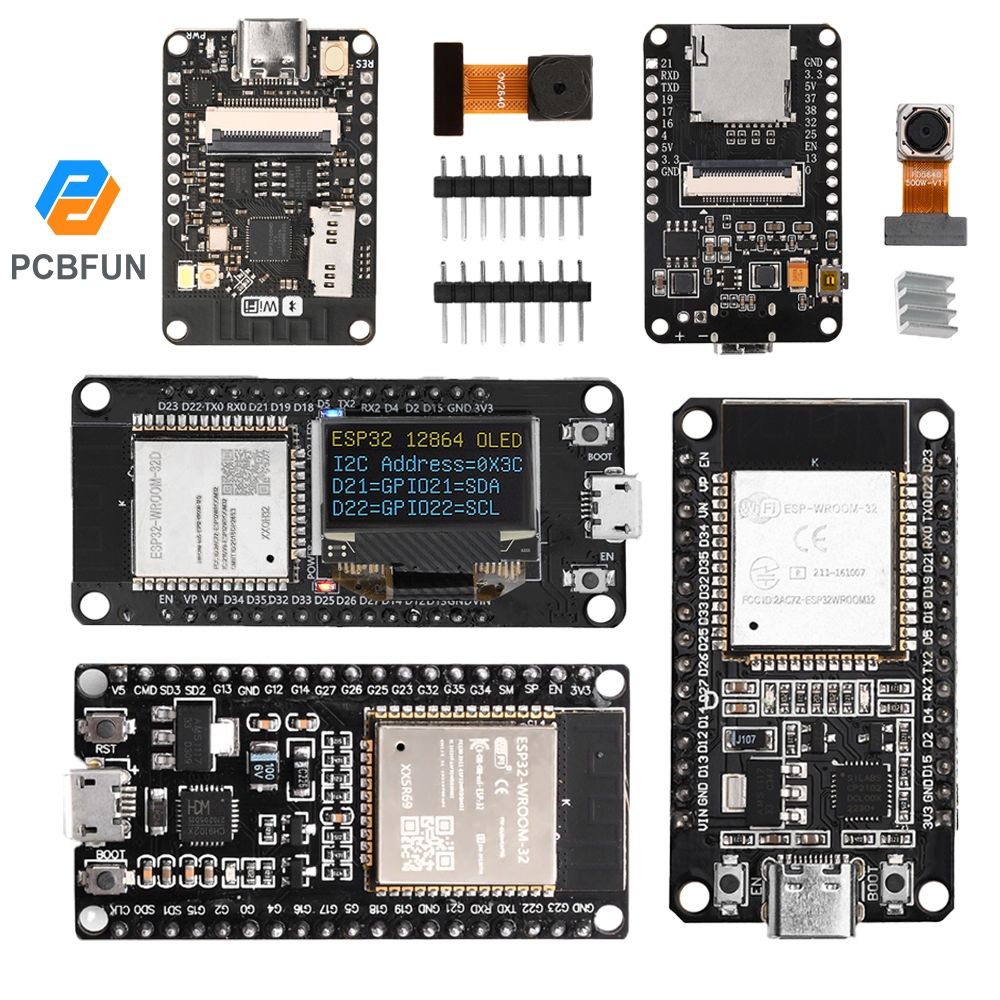 Pcbfun ESP-WROOM-32 ESP32 Development Board Module Bluetooth and WIFI Dual Core CPU with Low ...