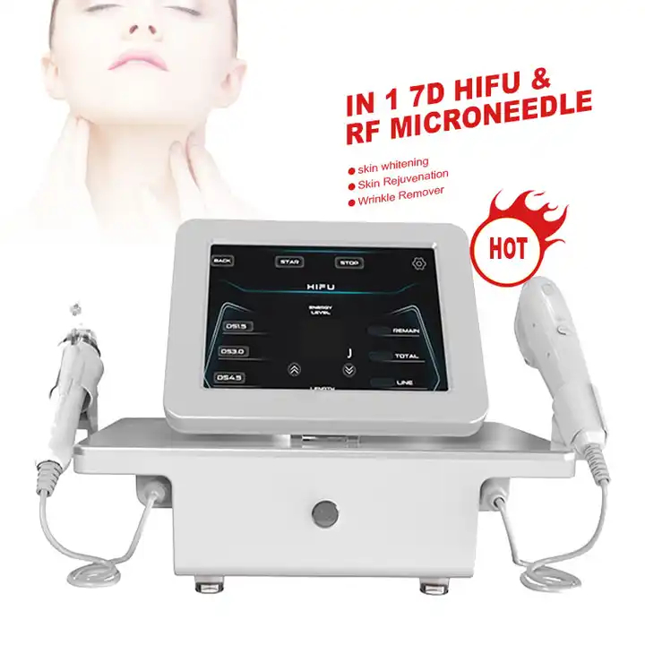 2 IN1 7d Hifu Machine Skin Tightening Rf Microneedling Smas Lifting Portable 7d hifu smas Anti ...