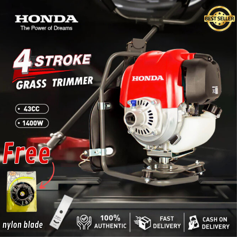 Honda 4 Stroke Grass Cutter Gasoline Lawn mower 42CC Portable Trimmer High Quality Garden Tool ...