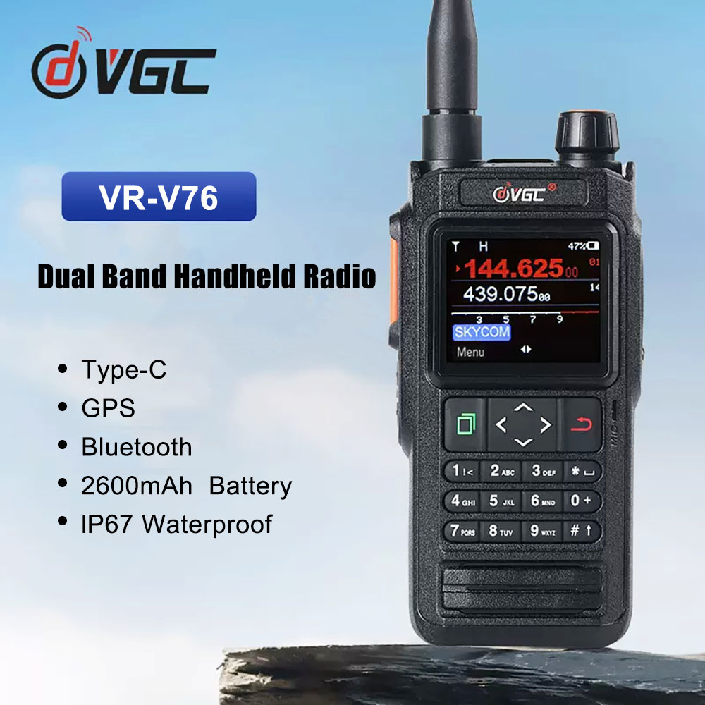 Winuo VR-N76 handheld walkie-talkie UV dual-band IP67 waterproof outdoor self-driving Bluetooth ...