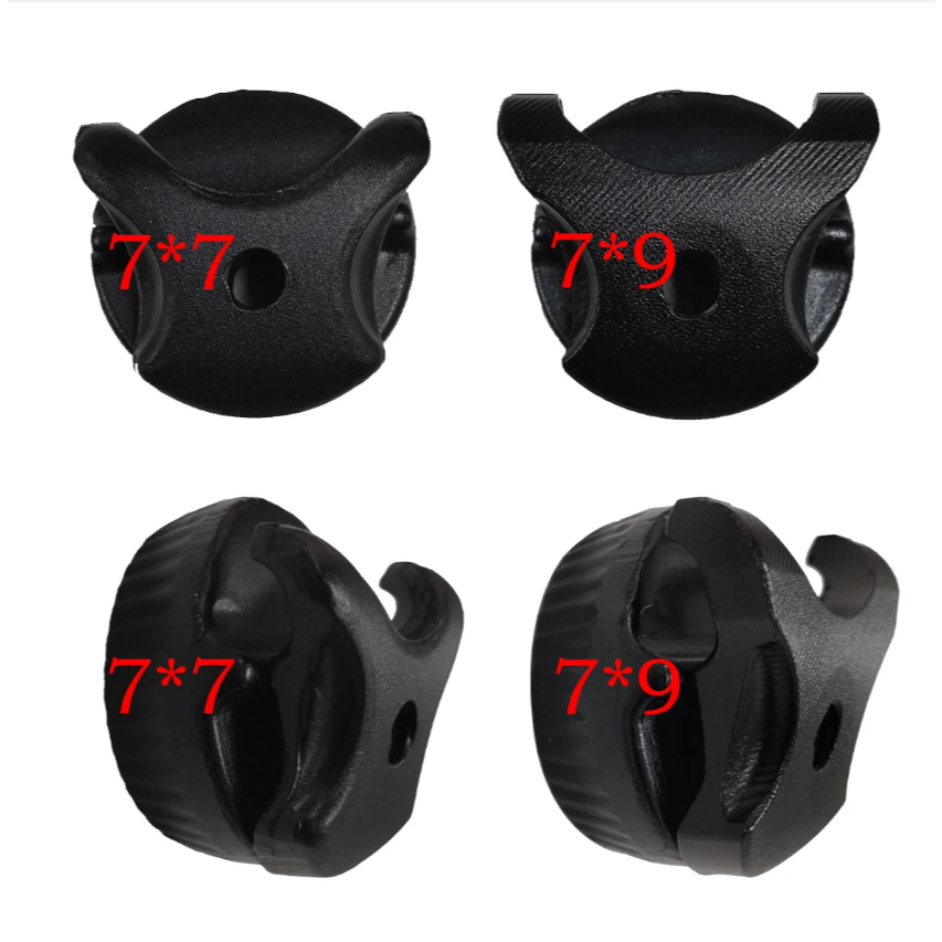 Trifox Carbon Rail Cushion Saddle Aluminum Clips 7x7 7x9mm Oval and ...