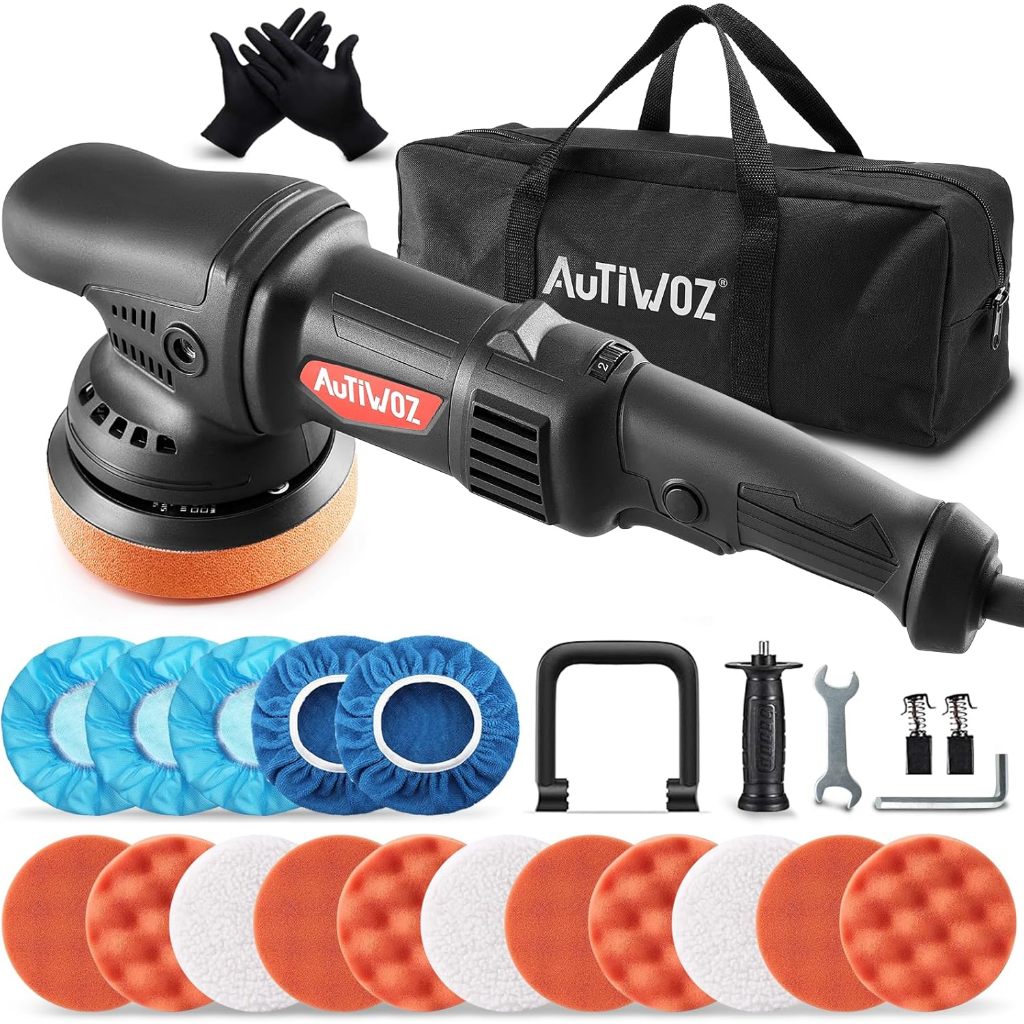Char Buffer Polisher, 5-Inch Dual Action Polisher for Car Detailing ...