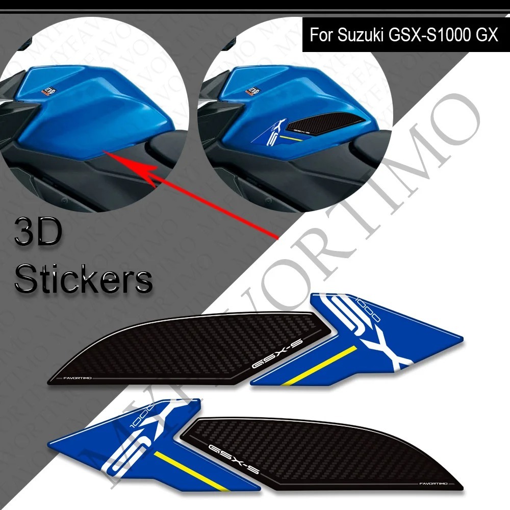 Motorcycle fuel tank gasket gas fuel protection sticker Suzuki GSX-S ...