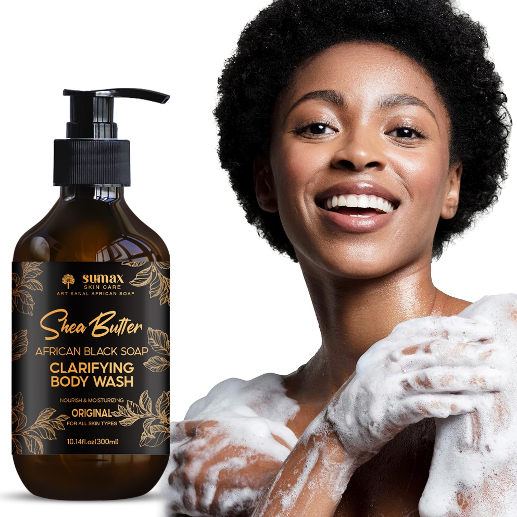 Body Wash with African Black Soap and Shea Butter, African Black Soap ...