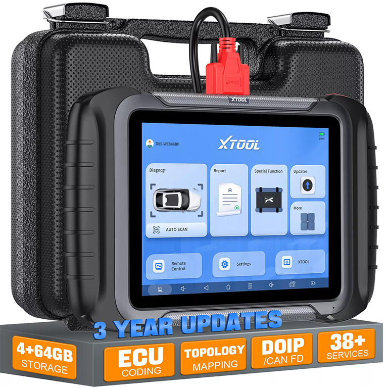 XTOOL D8S(V2.0) OBD2 Scanner Bidirectional Scan Tool All System Scanner ...