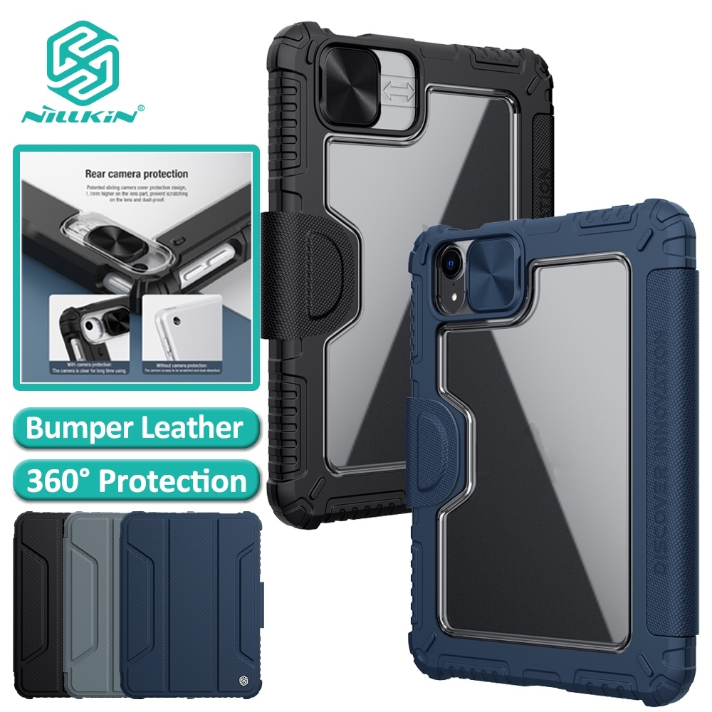 Nillkin Leather Casing For iPad Mini 7 2024 / Mini 6 2021 Case Smart ...