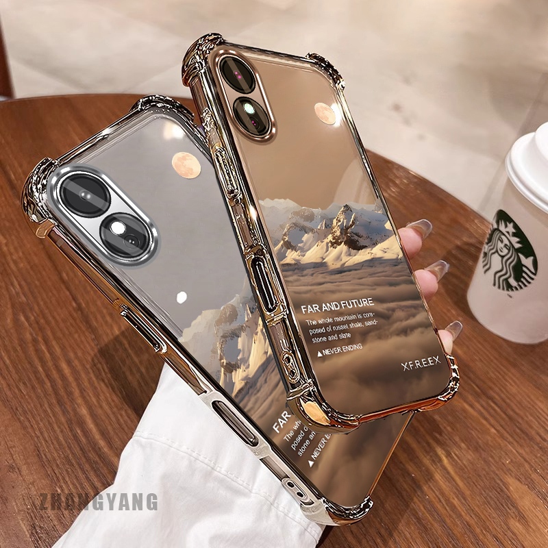 【New Color】Case For OPPO A18 A38 A17 A17K Four corner electroplated ...