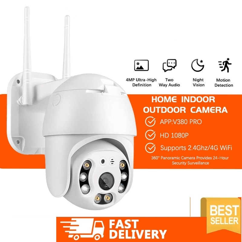 V380 PRO 3MP Smart WiFi Outdoor CCTV IP PTZ Camera, H.265 Smart Home ...